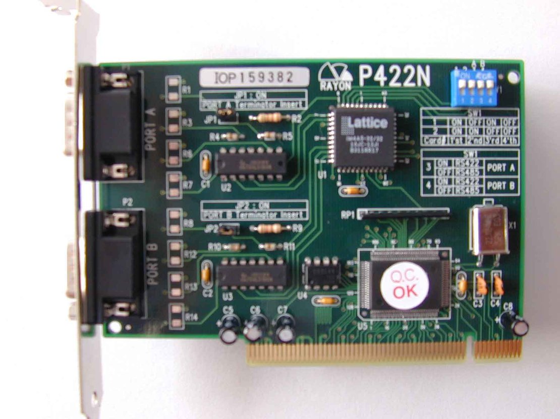 P422N PCI 2-port RS422 / RS485 Card